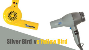 Conair Pro Silver Bird Hair Dryer vs. Yellow Bird